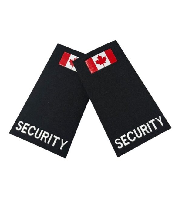 PVC Embossed Canadian Flag Security Epaulettes - Domtex Marketing
